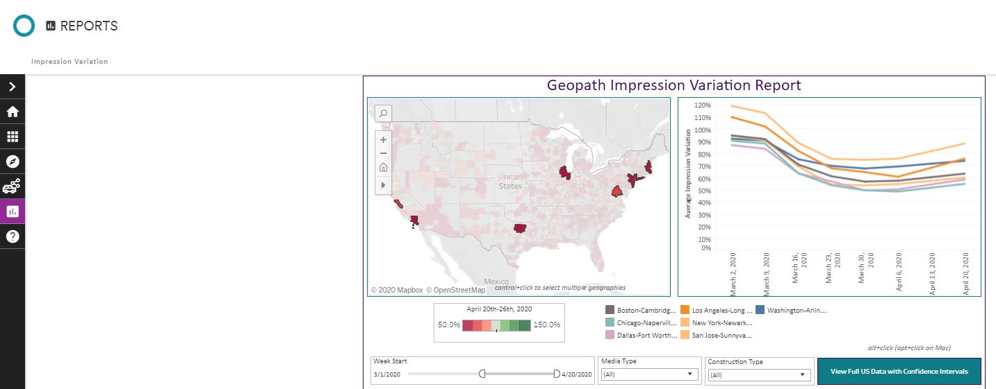 Impression Variation Dashboard Now Live in the Geopath Insights Suite ... Impression Variation Dashboard Now Live in the Geopath Insights Suite ...
